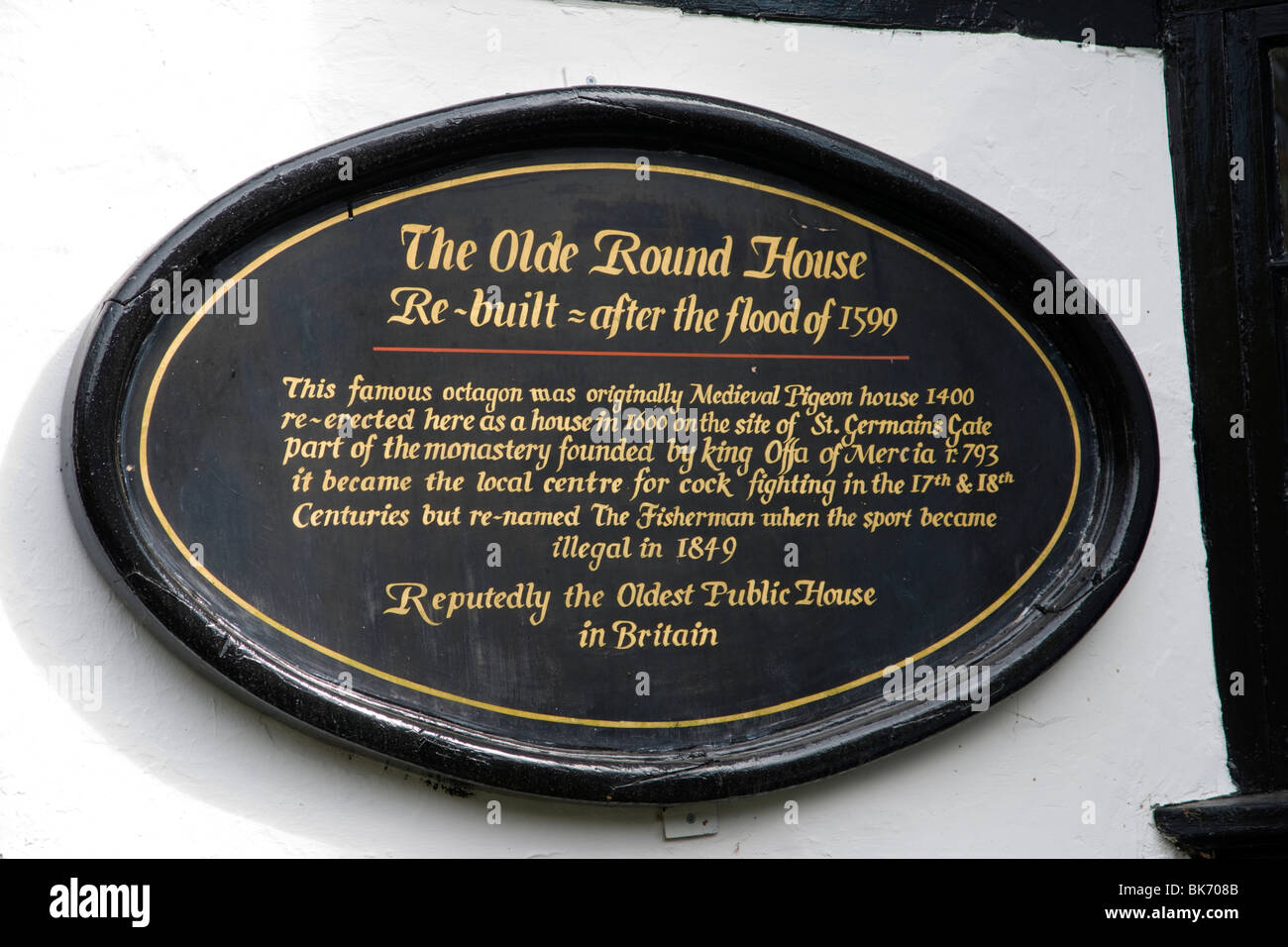 The Old Round House sign, St. Albans, UK Stock Photo - Alamy