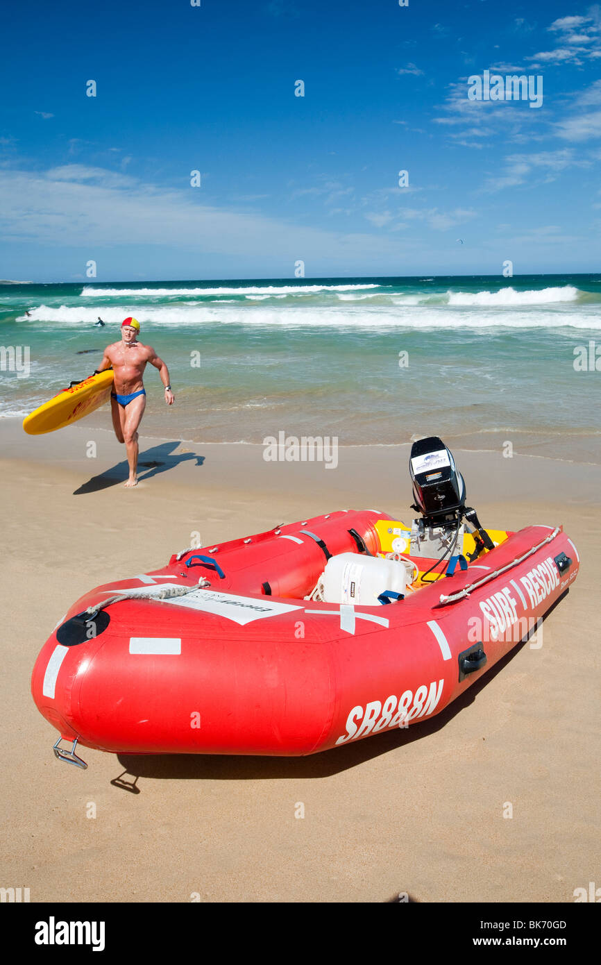 Lifeguards on a beach on the outskirts of Sydney, Australia Stock Photo ...