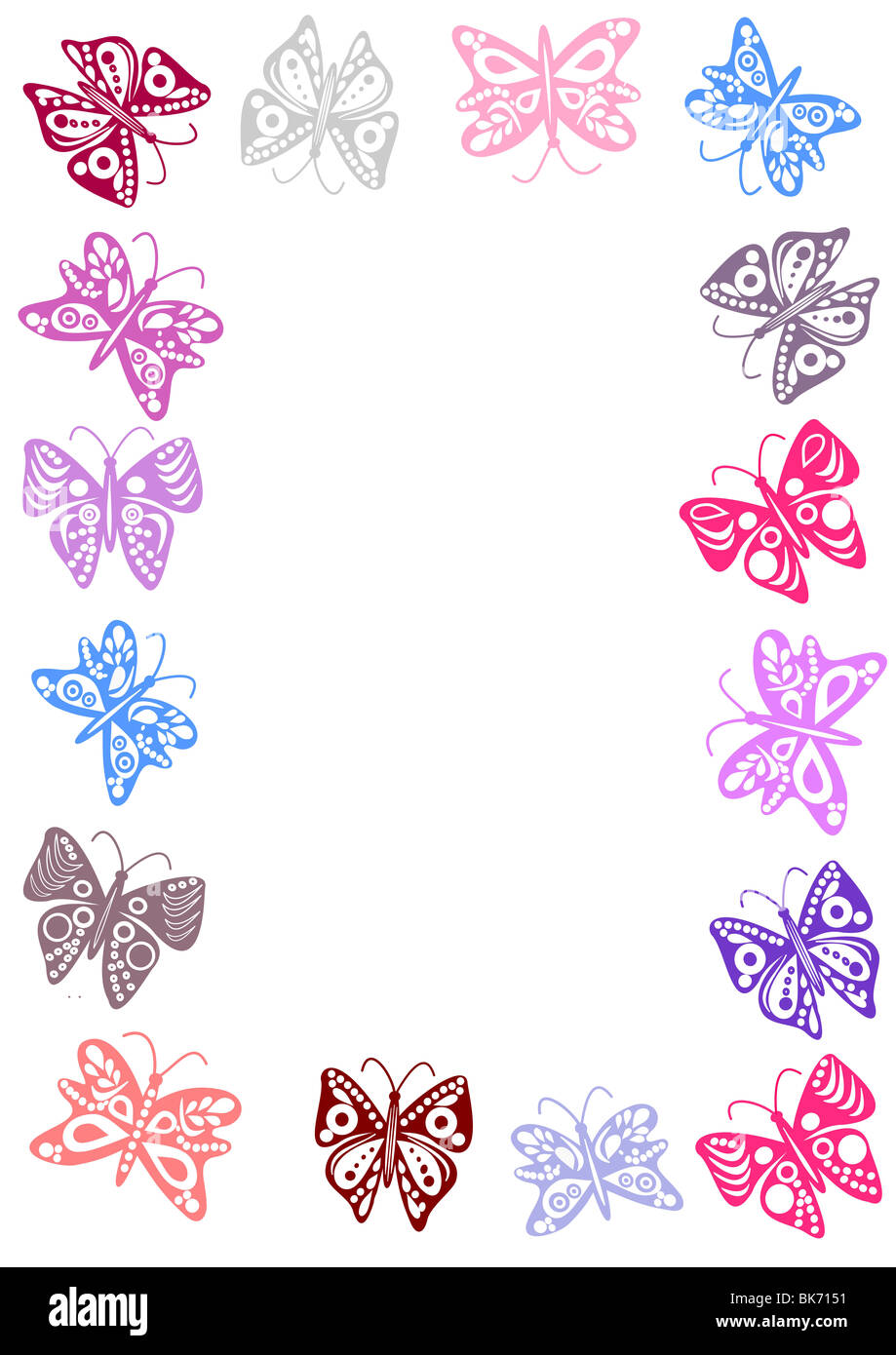 Pink Butterfly Frame