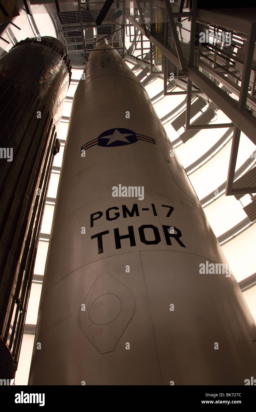 Thor rocket exhibited national space hi-res stock photography and ...