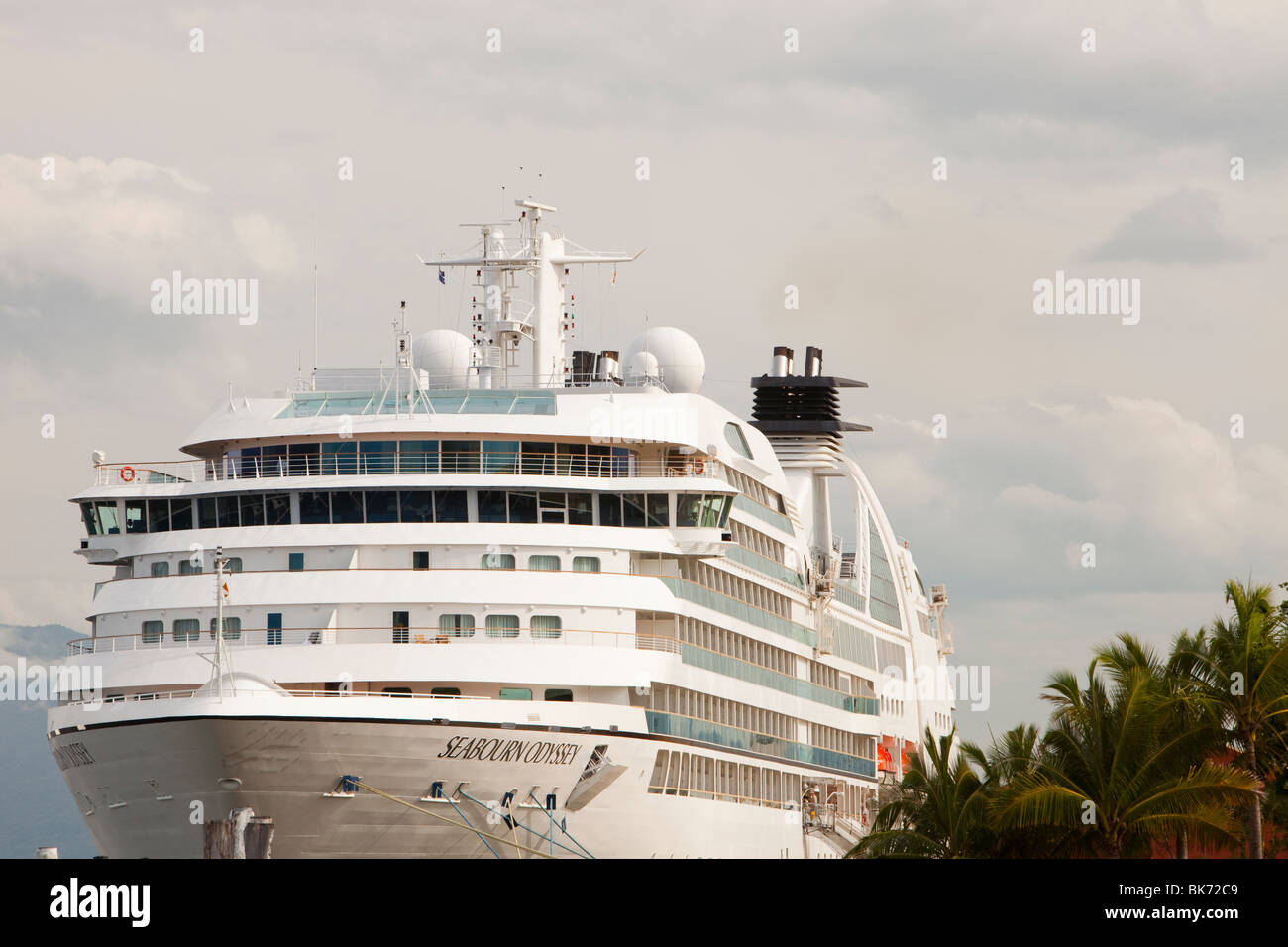A large cruise ship, the Sebourn Odyssey in Cairns, Queensland ...
