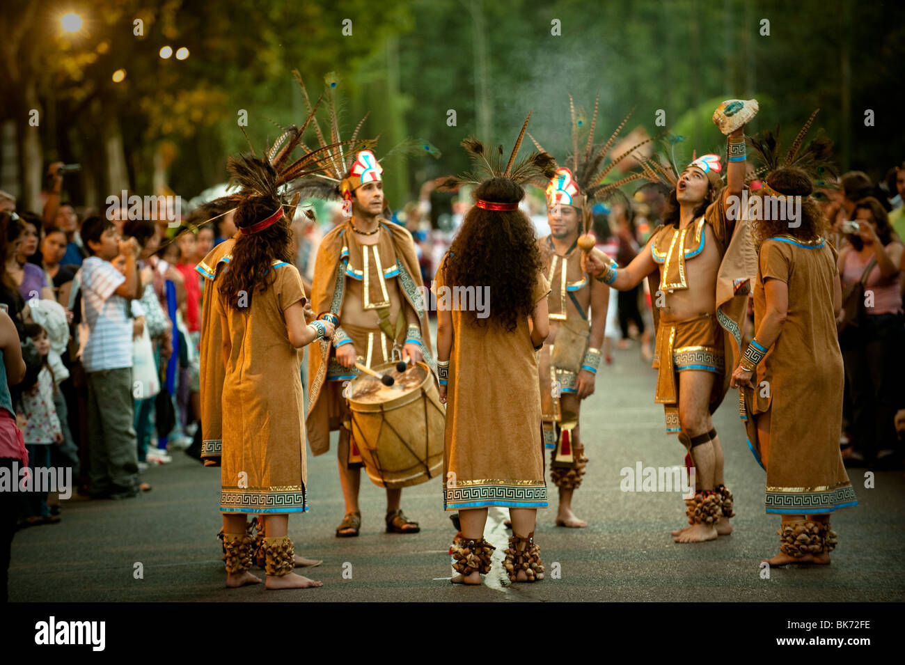 This is a photograph of a Peruvian cultural display at a Latin America ...