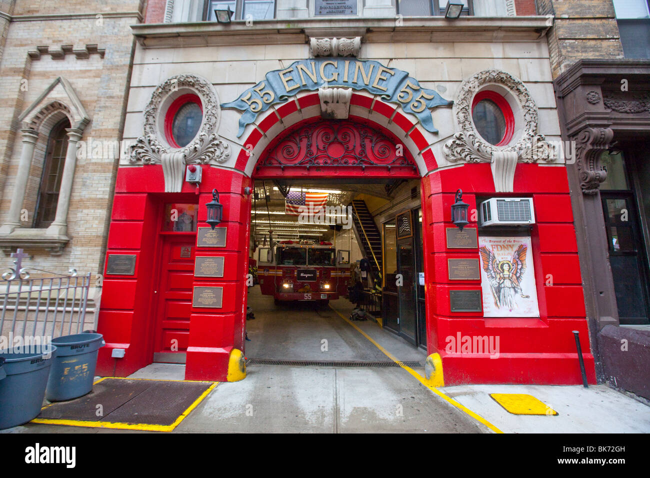 Engine 55 Firehouse in Little Italy, New York City Stock Photo - Alamy