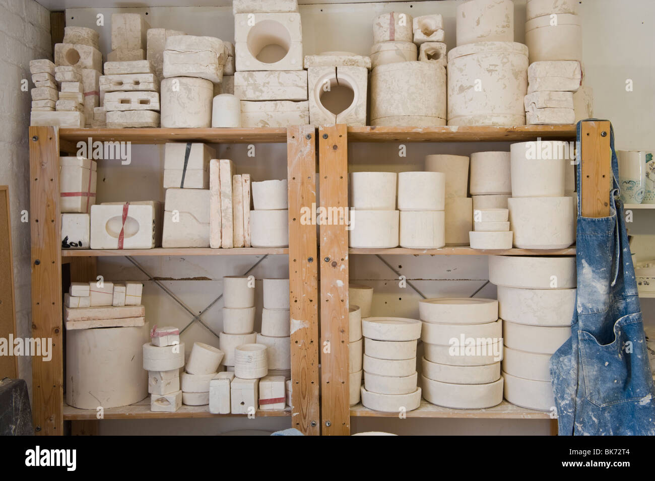 Studio of Welsh potter Lowri Davies Cardiff South Wales UK Stock Photo ...