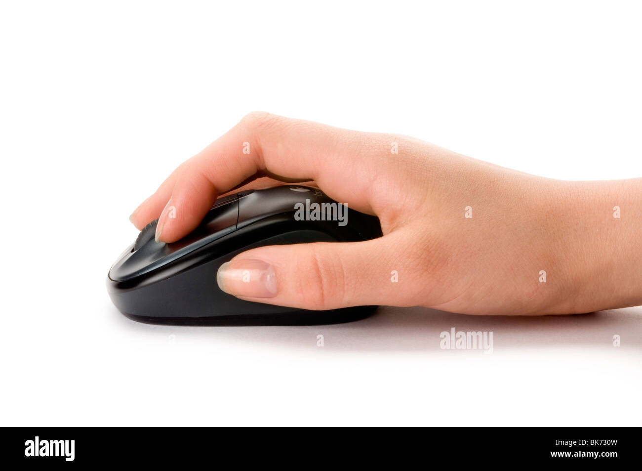 Hand on mouse of computer hi-res stock photography and images - Alamy