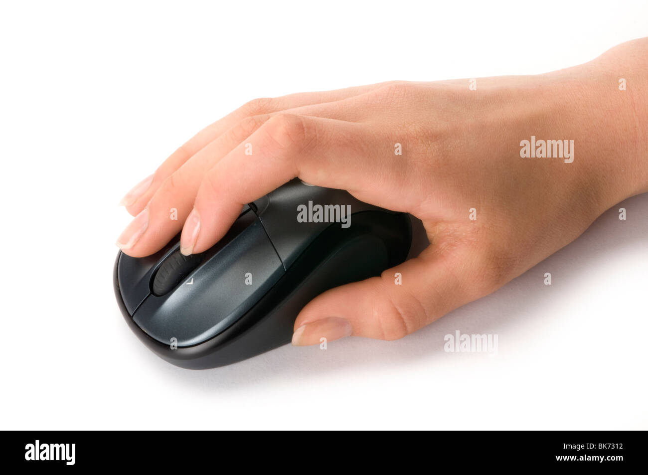 hand holding mouse Stock Photo - Alamy