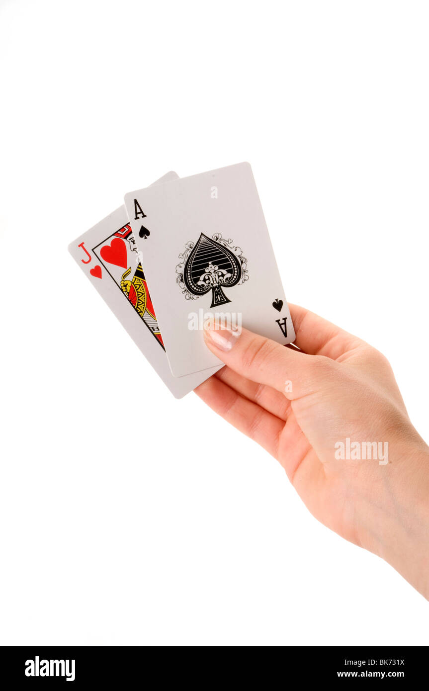 Poker hand hi-res stock photography and images - Alamy