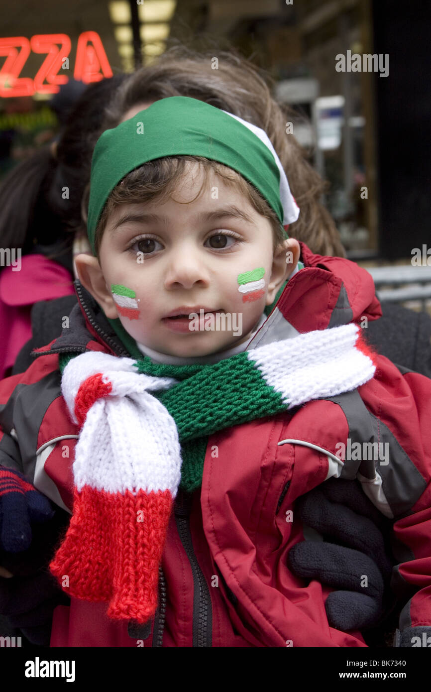 Annual Persian (Iranian) parade on Madison Avenue in New York City ...