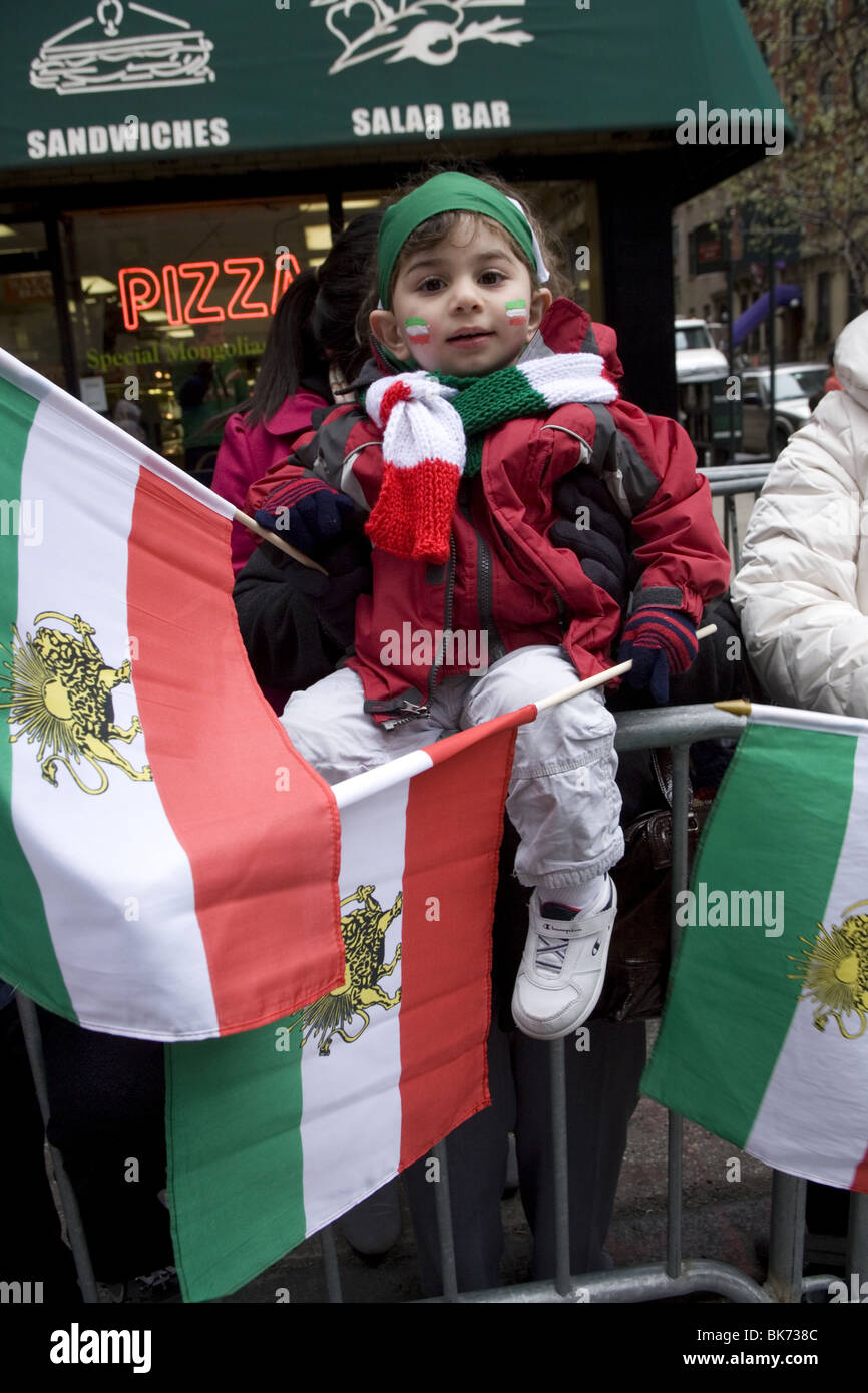 Annual Persian (Iranian) parade on Madison Avenue in New York City ...