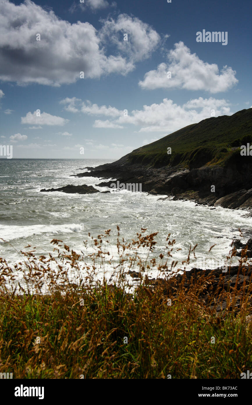 Limeslade Bay, a small beach on the Gower Peninsula near Mumbles and ...