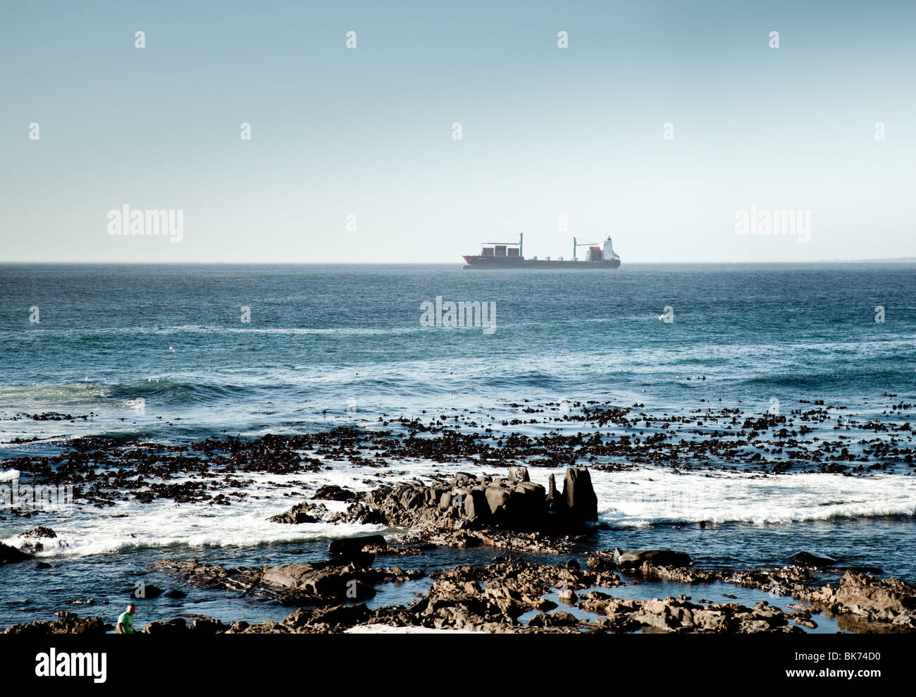 Freighter in ocean hi-res stock photography and images - Alamy