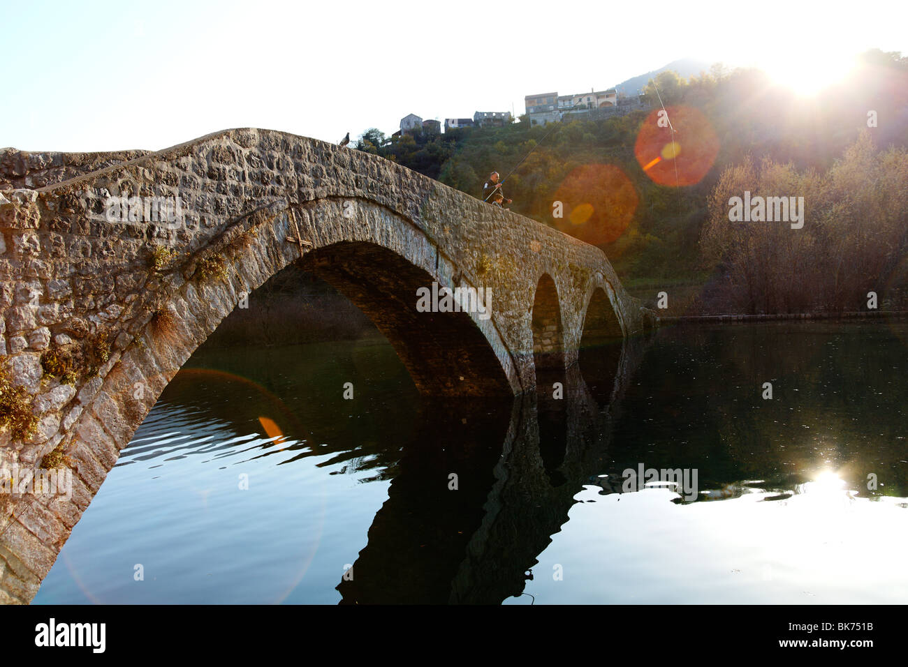 Bridge on Rijeka Crnojevica, Skadar, Montenegro Stock Photo - Alamy