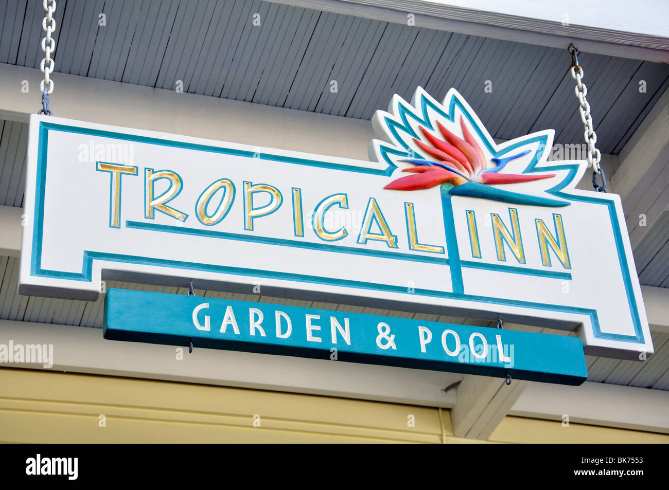 Tropical Inn sign, Key West, Florida, USA Stock Photo - Alamy