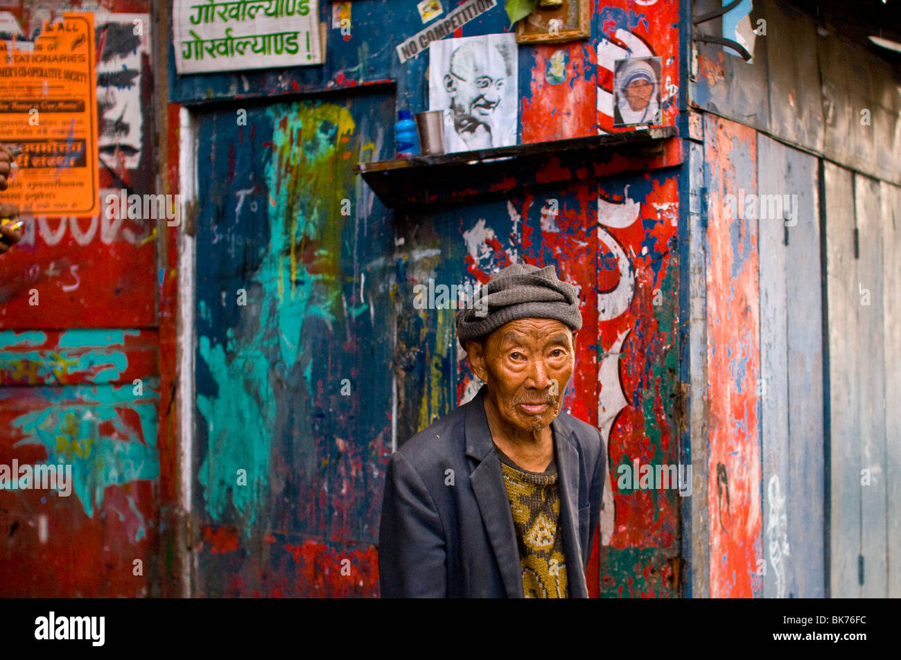 This is an image of an old Indian man in Northern India Stock Photo - Alamy