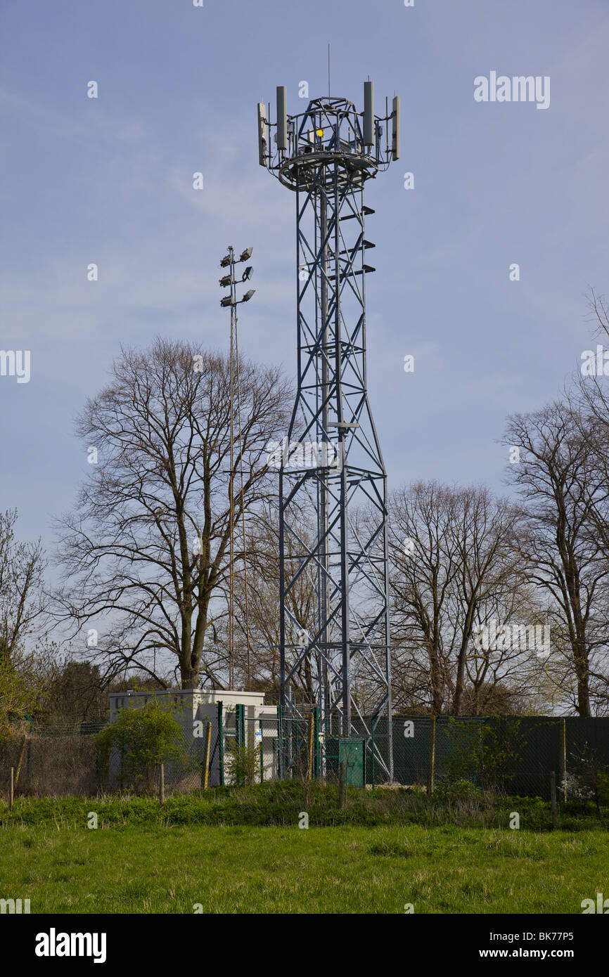 Mobile phone mast in England Stock Photo - Alamy