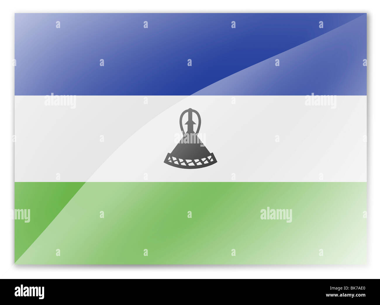 Lesotho flag hi-res stock photography and images - Alamy