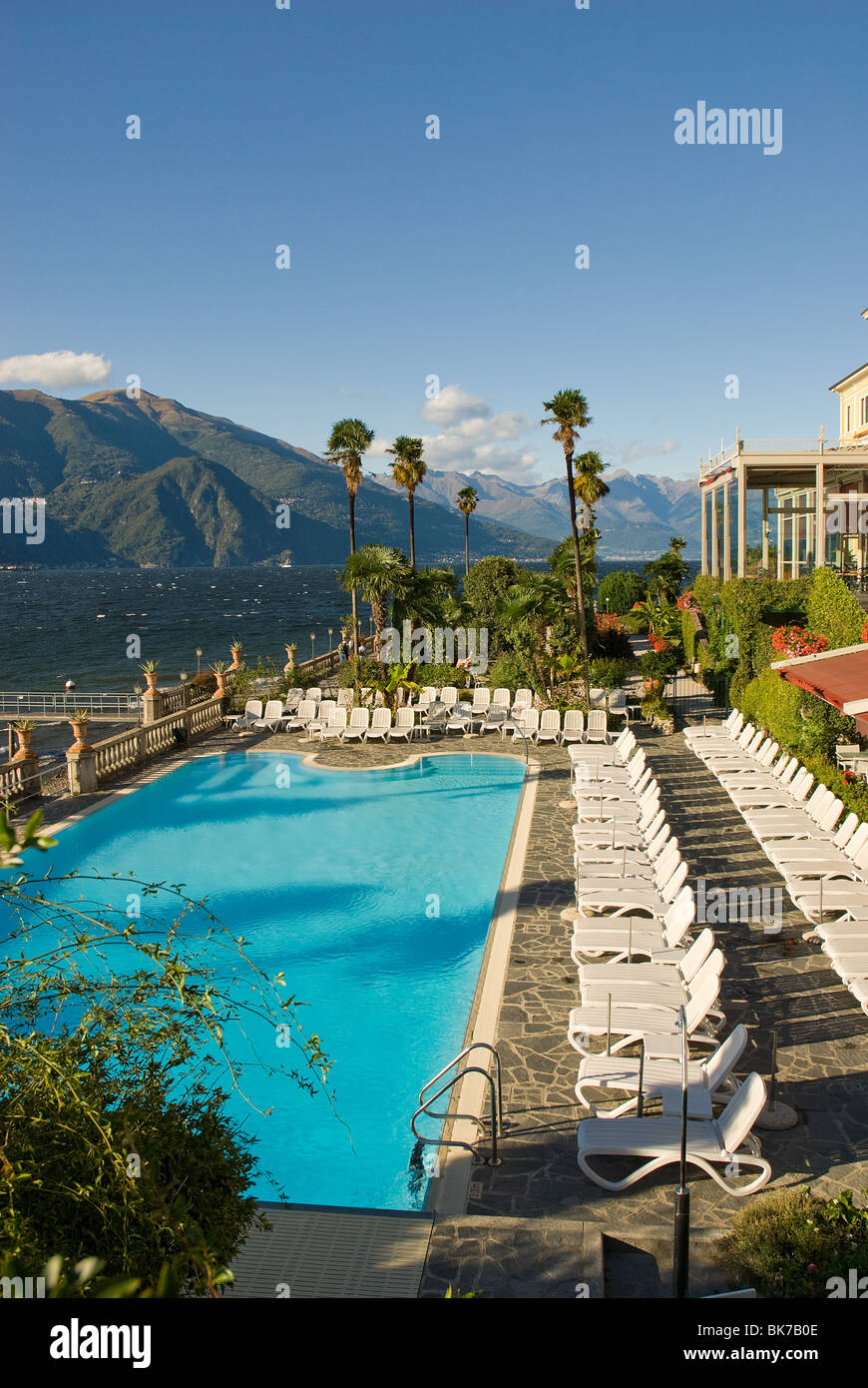 Hotel swimming pool in Bellagio Stock Photo - Alamy