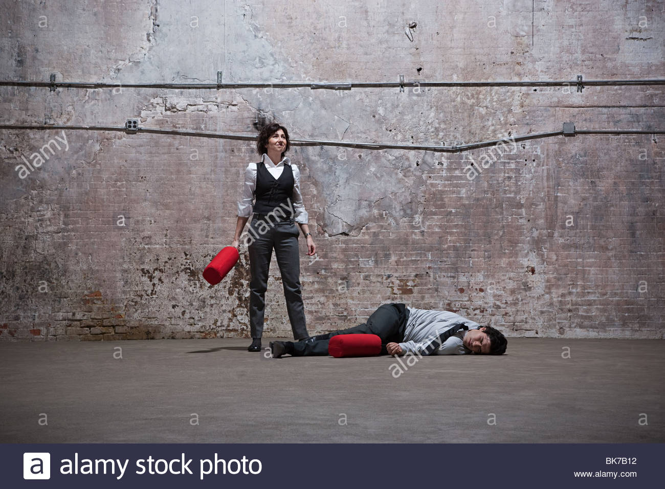 People Fighting In Warehouse Stock Photos & People Fighting In ...