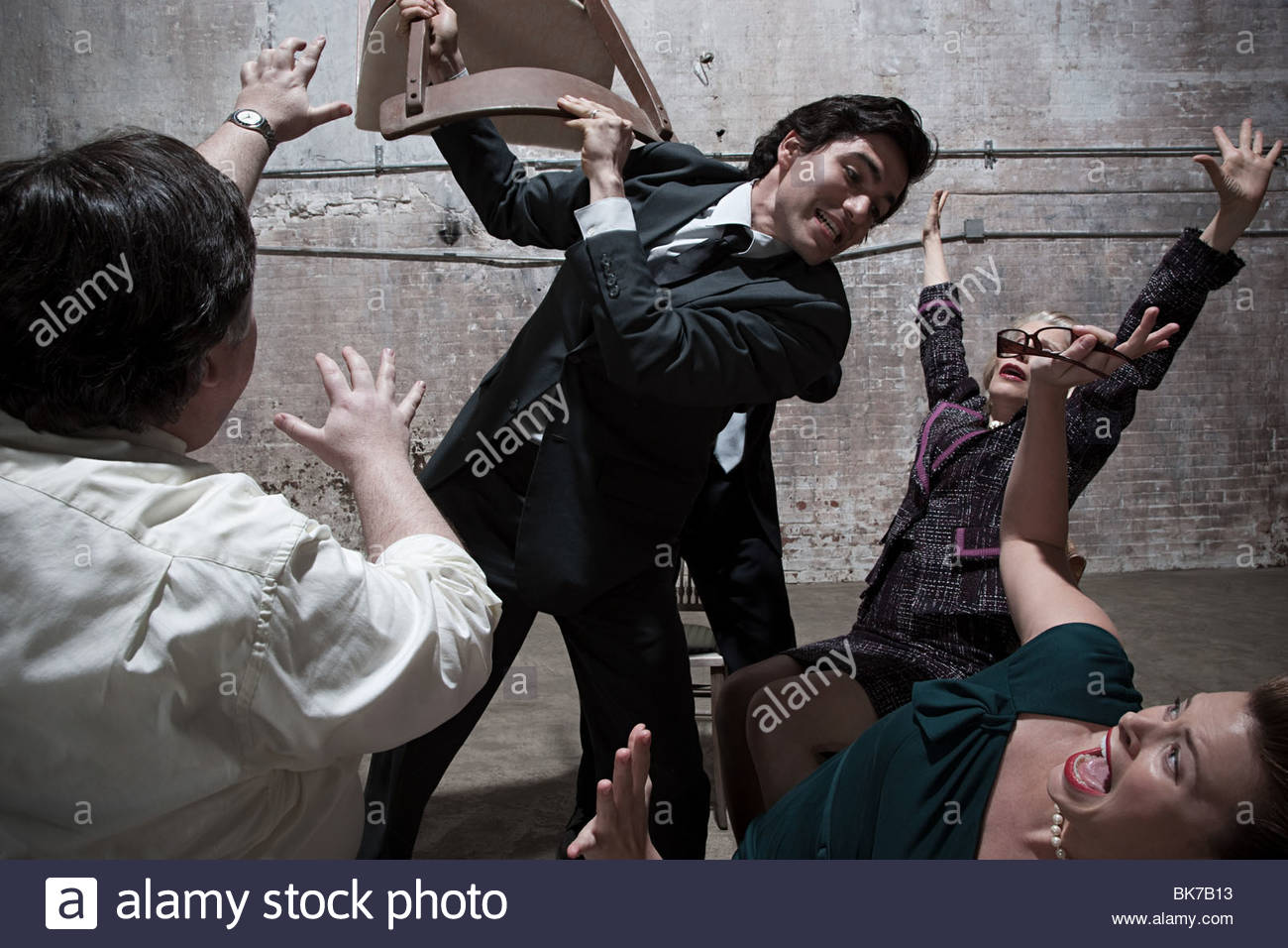 Small Group Of People Arguing Stock Photos & Small Group Of People ...