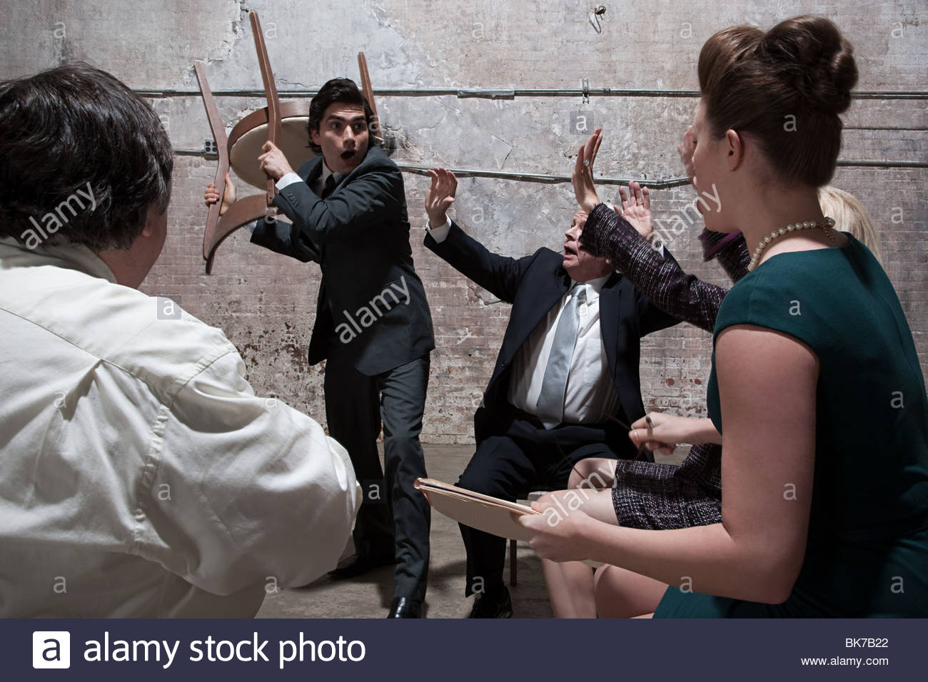 Small Group Of People Arguing Stock Photos & Small Group Of People ...