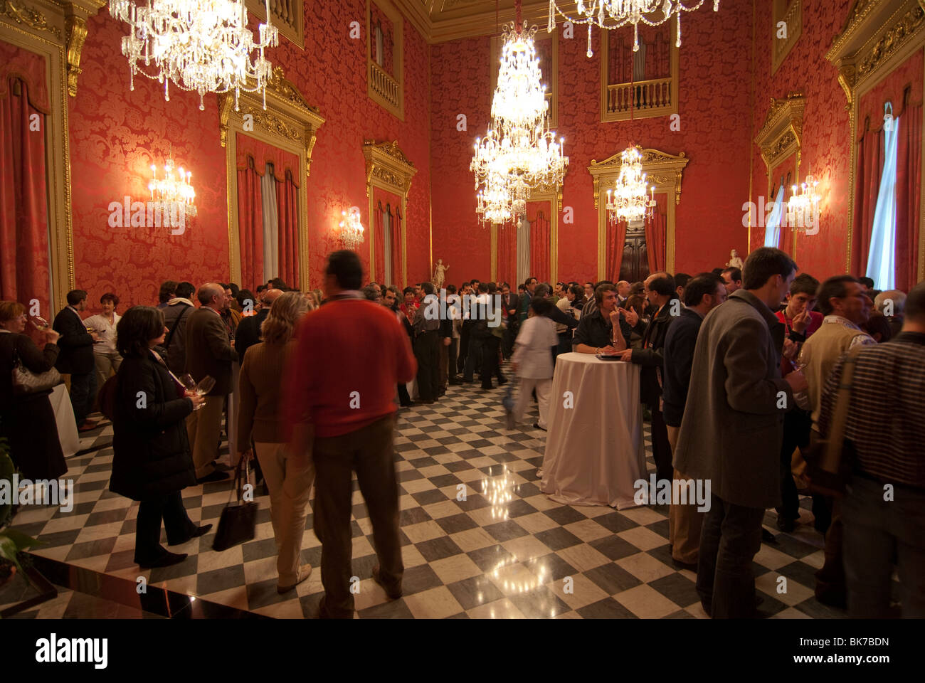 reception in old palace Stock Photo - Alamy