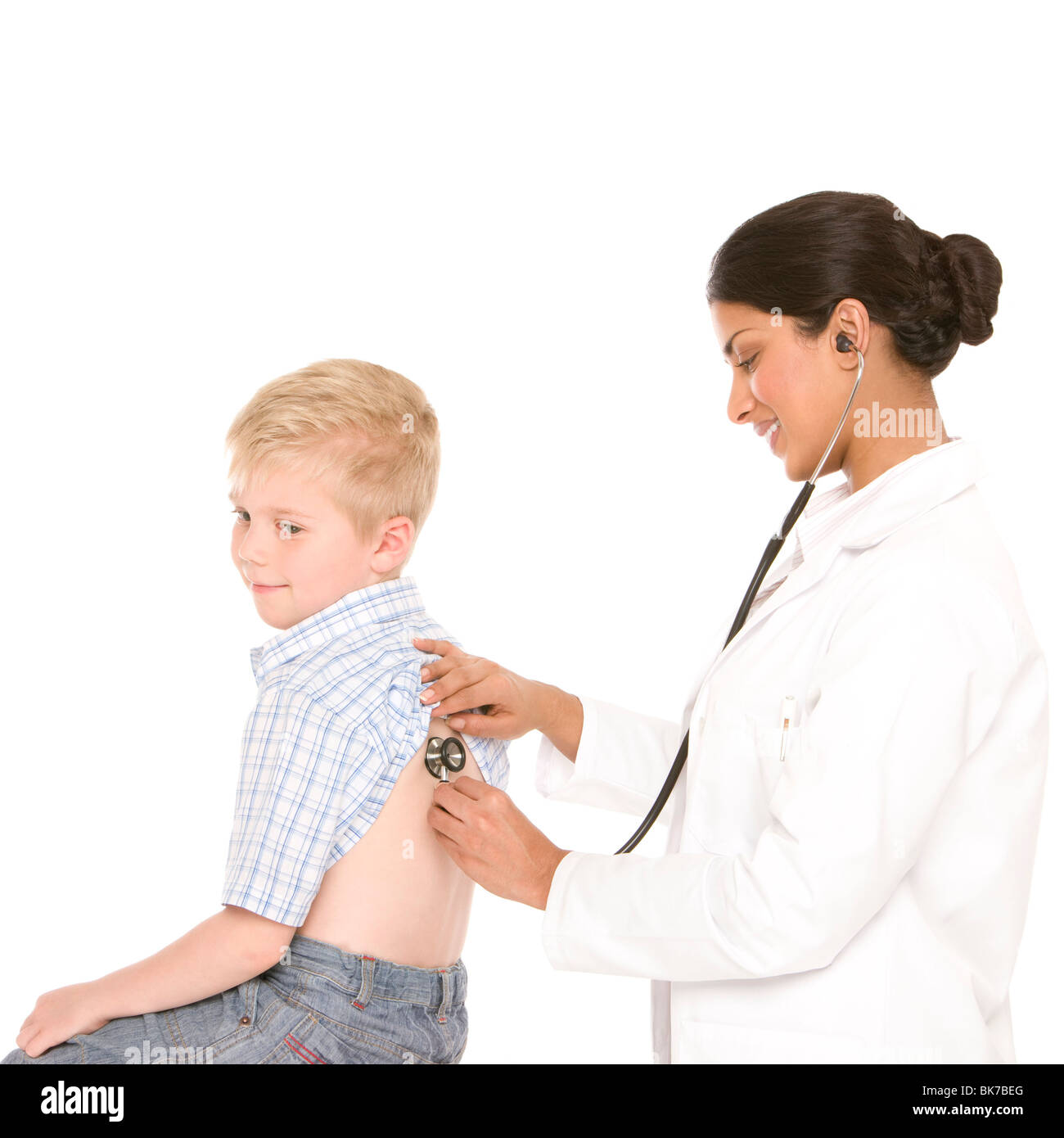 Examination boys chest white hi-res stock photography and images - Alamy