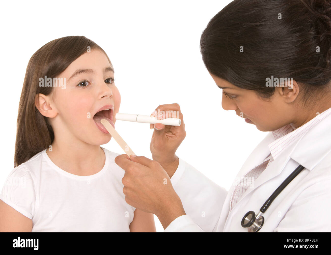 Children throat examination hi-res stock photography and images - Alamy