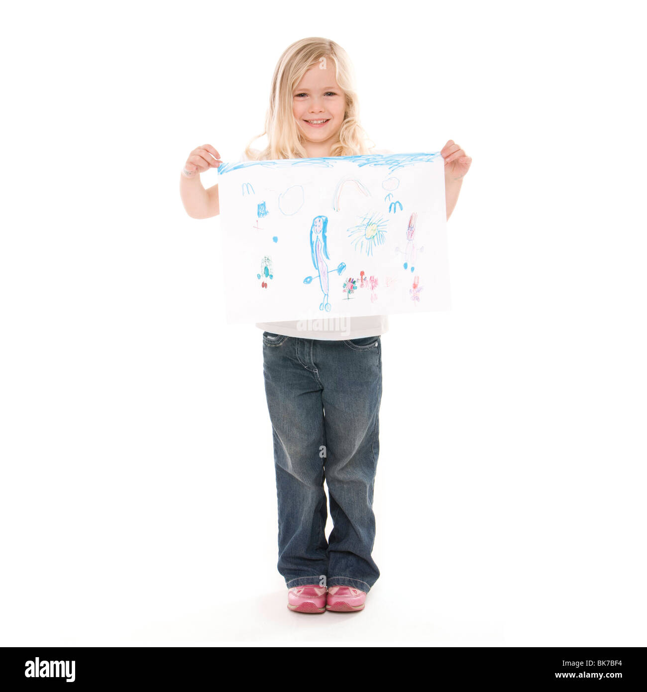 Girl looking at art Cut Out Stock Images & Pictures - Alamy