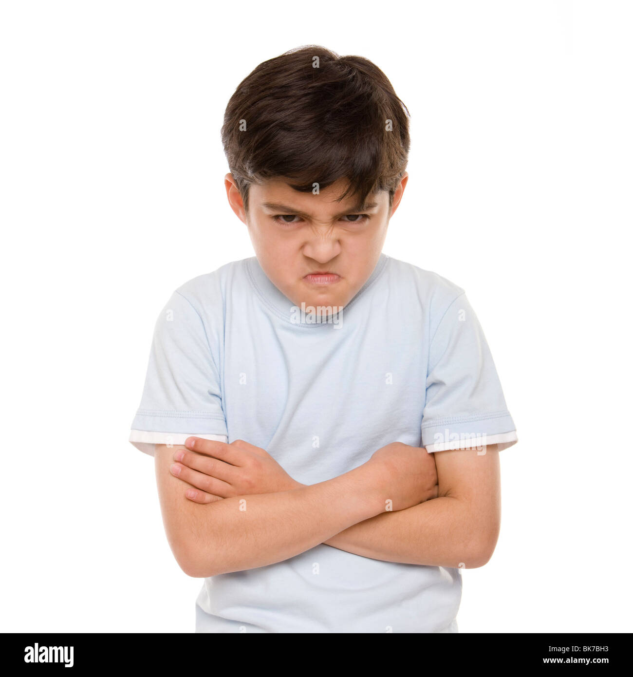Children angry arms crossed hi-res stock photography and images - Alamy