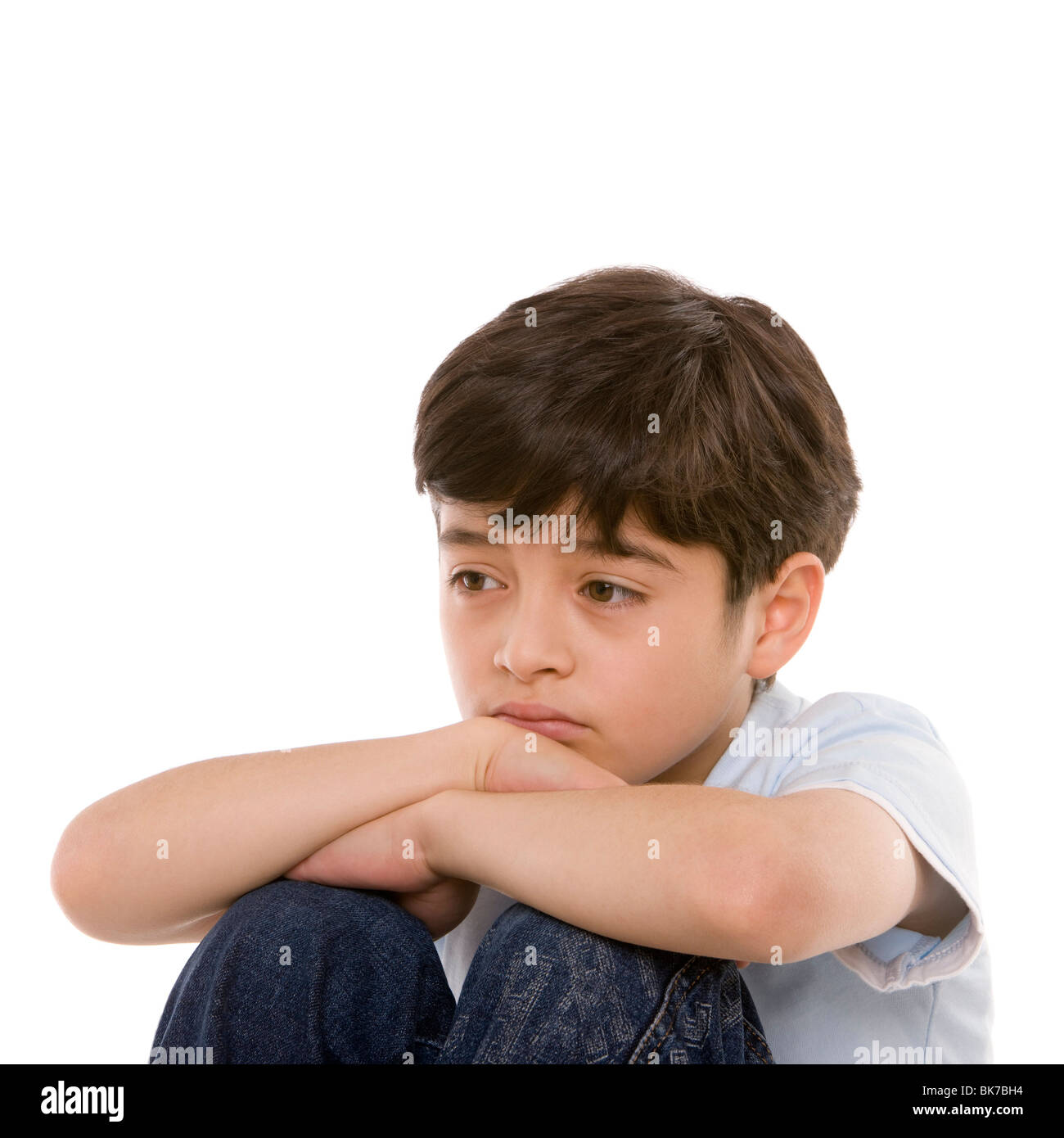 Boy dark hair sad hi-res stock photography and images - Alamy