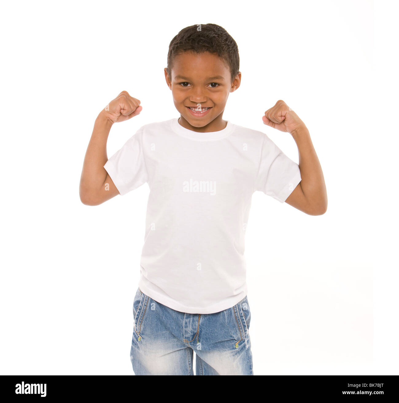 Boys showing of muscles hi-res stock photography and images - Alamy