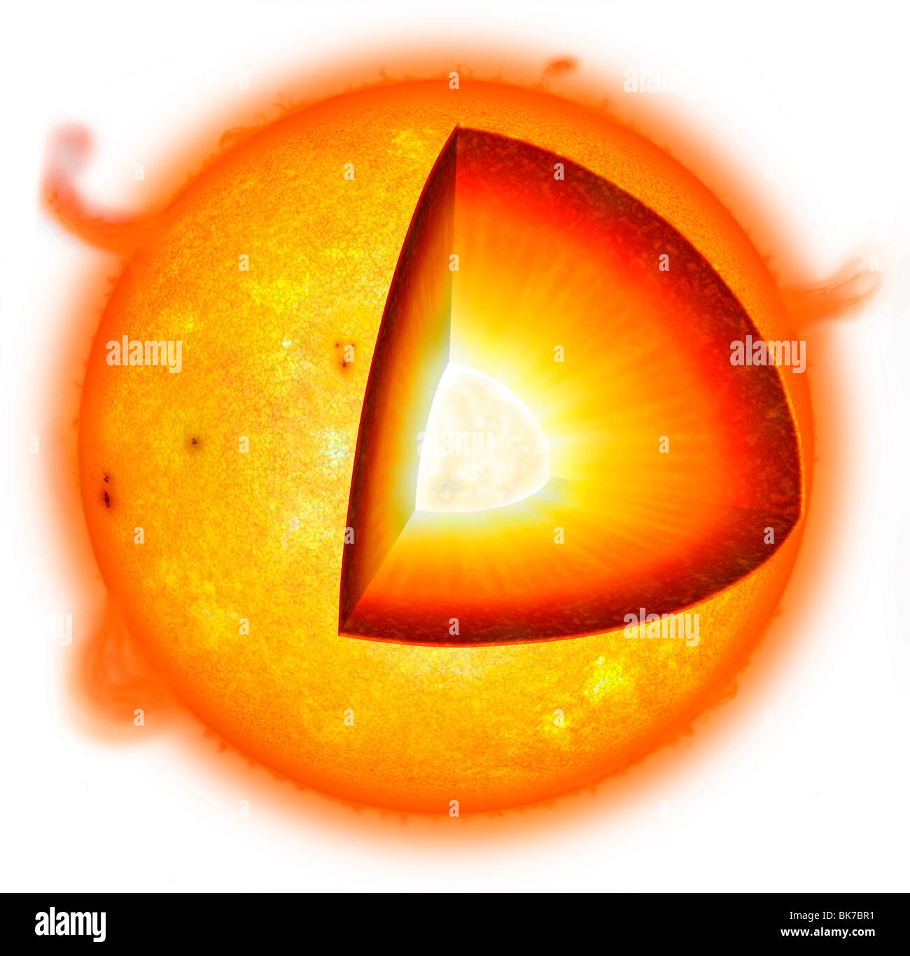 Solar interior, artwork Stock Photo - Alamy