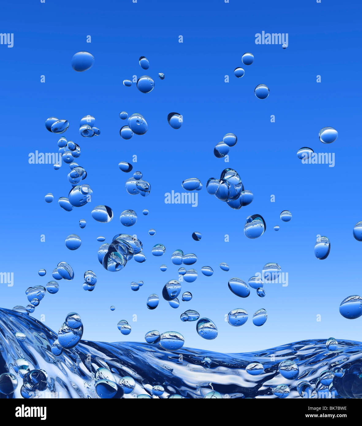 Bubbles in Water Stock Photo - Alamy