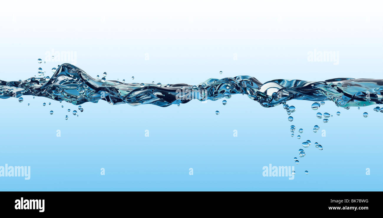 Water surface, split view Stock Photo - Alamy