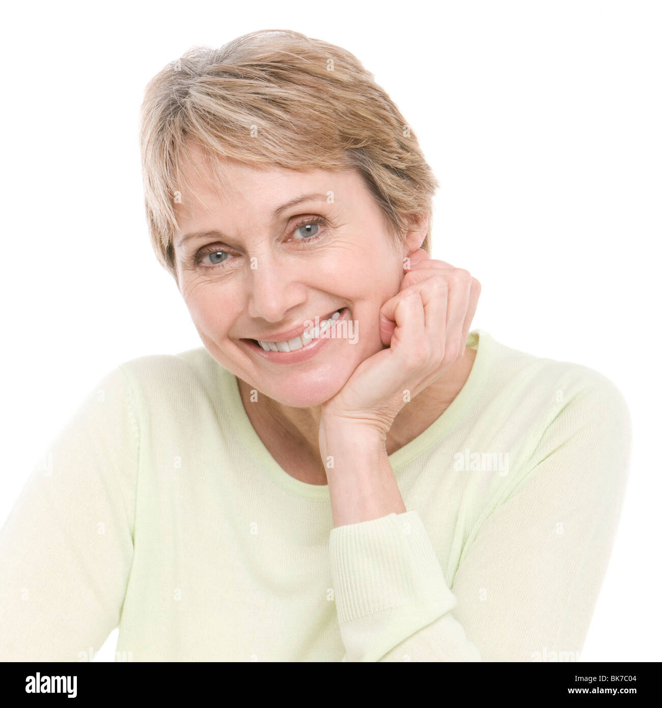 Smiling senior woman Stock Photo - Alamy