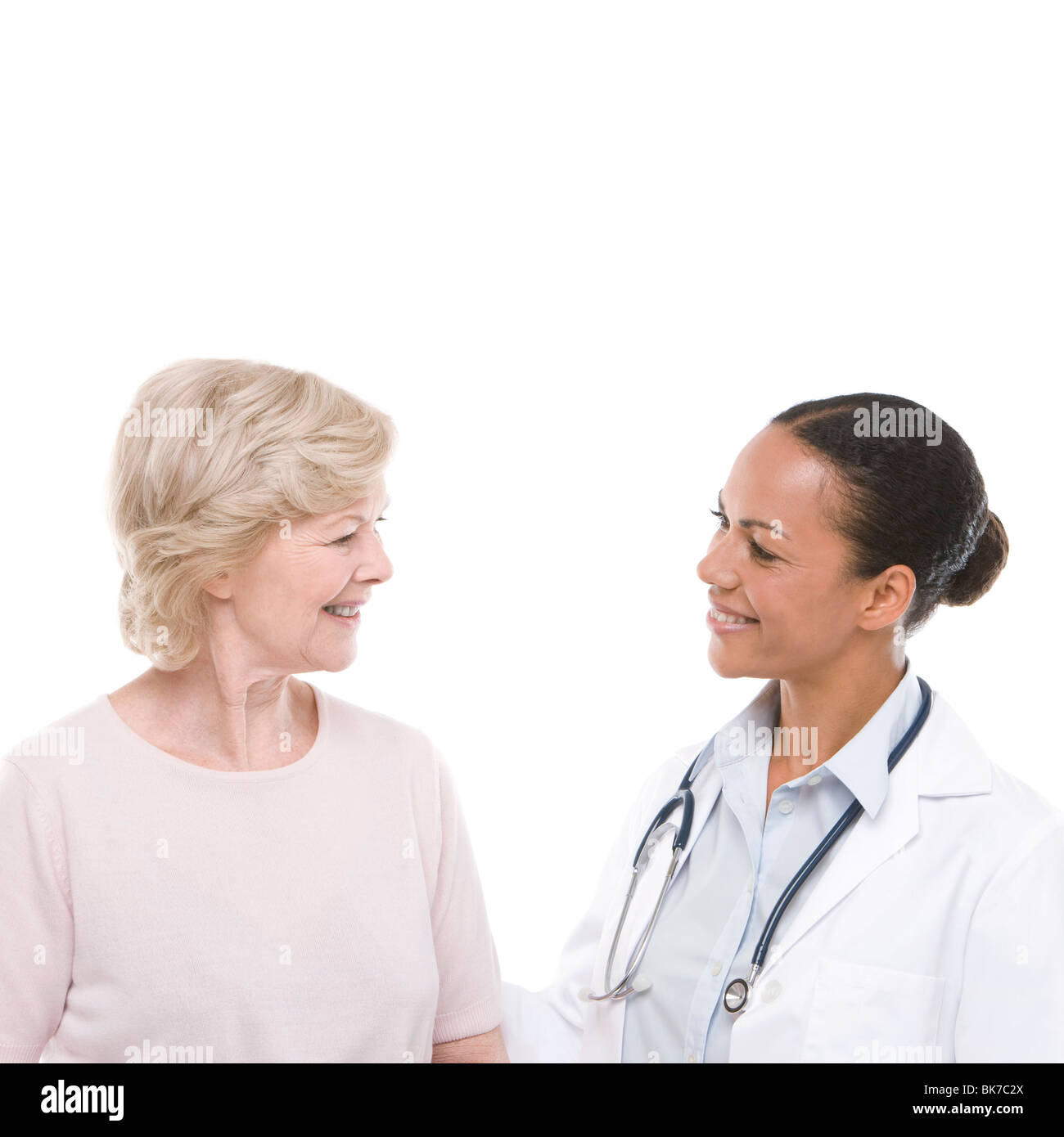 Doctor senior woman happy hi-res stock photography and images - Alamy