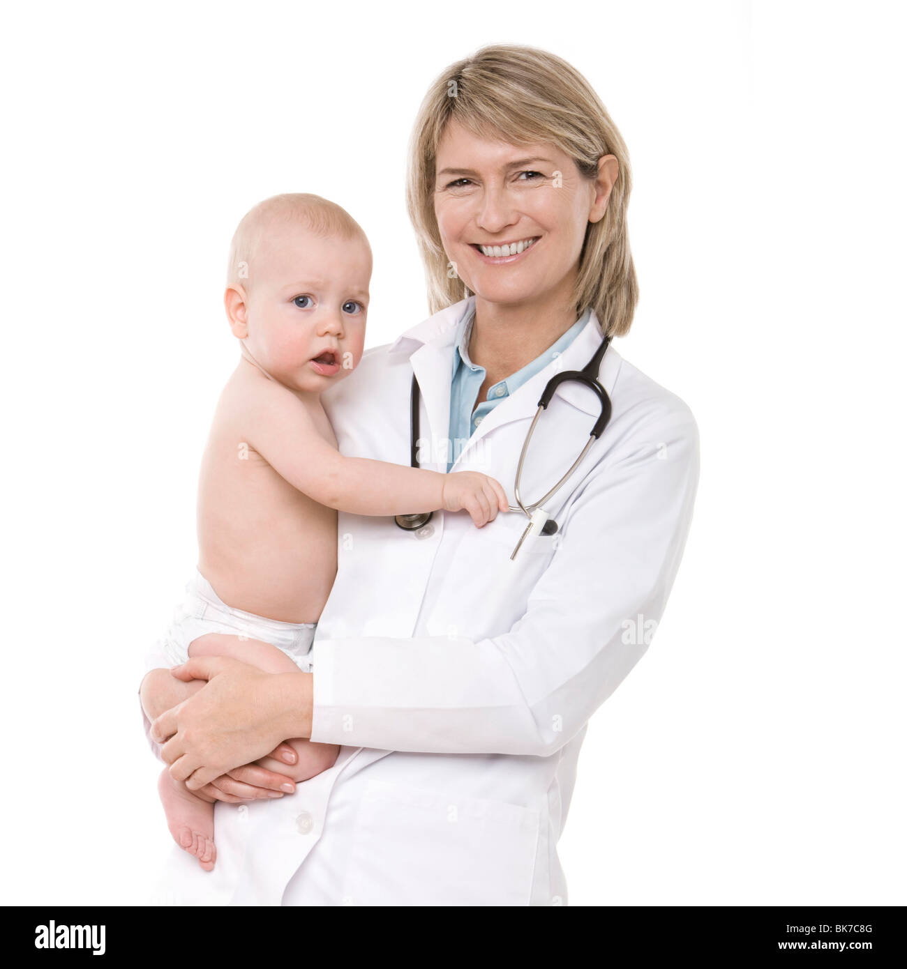 Doctor and baby Stock Photo - Alamy