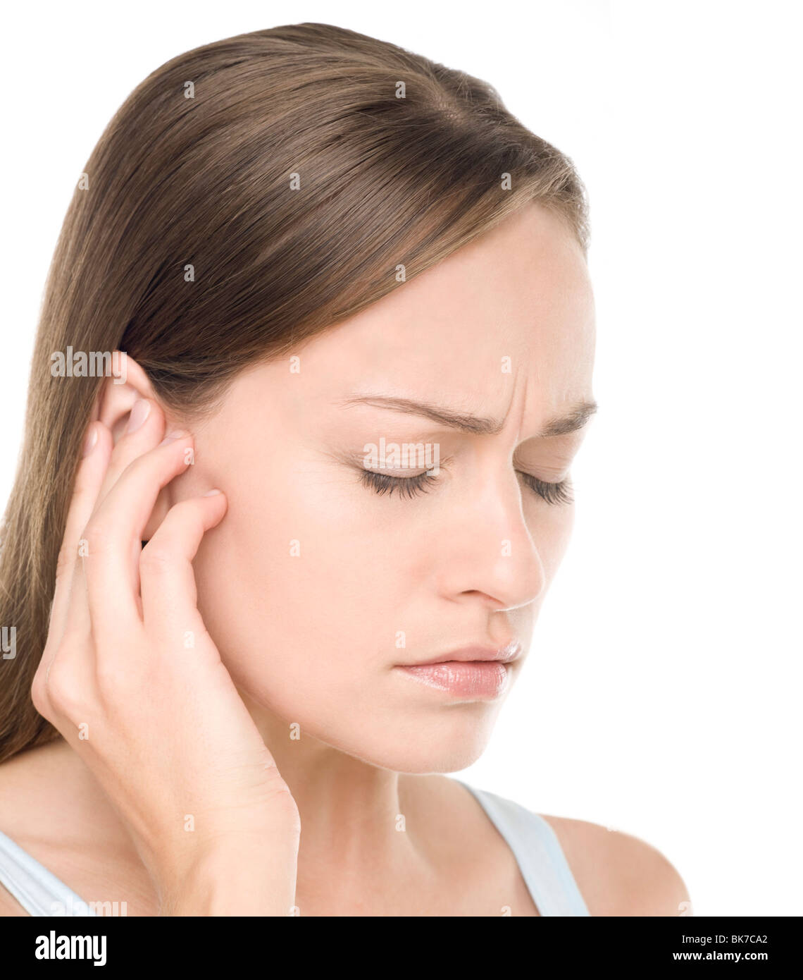 Woman ear pain hi-res stock photography and images - Alamy