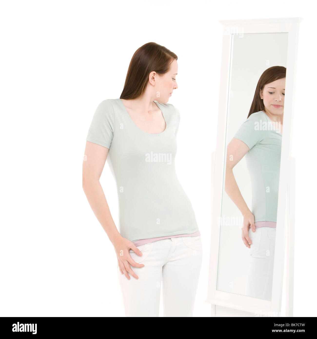 Teen body image mirror hi-res stock photography and images - Alamy