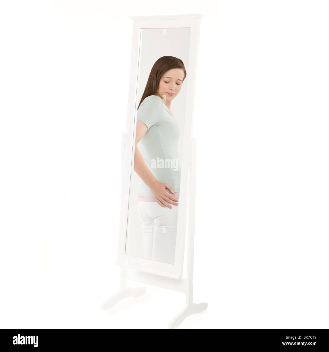 Teen body image mirror hi-res stock photography and images - Alamy