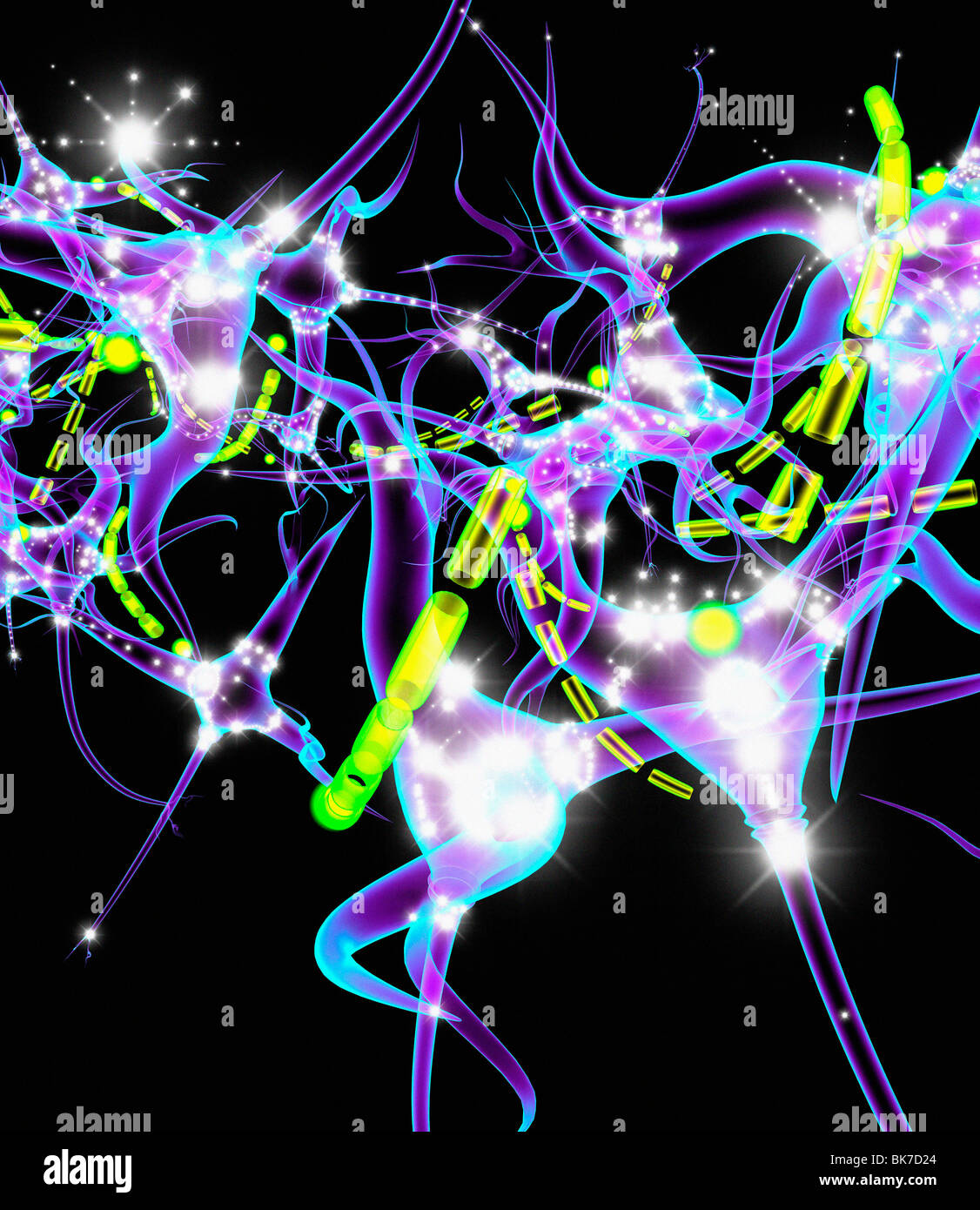 Neural network, artwork Stock Photo - Alamy