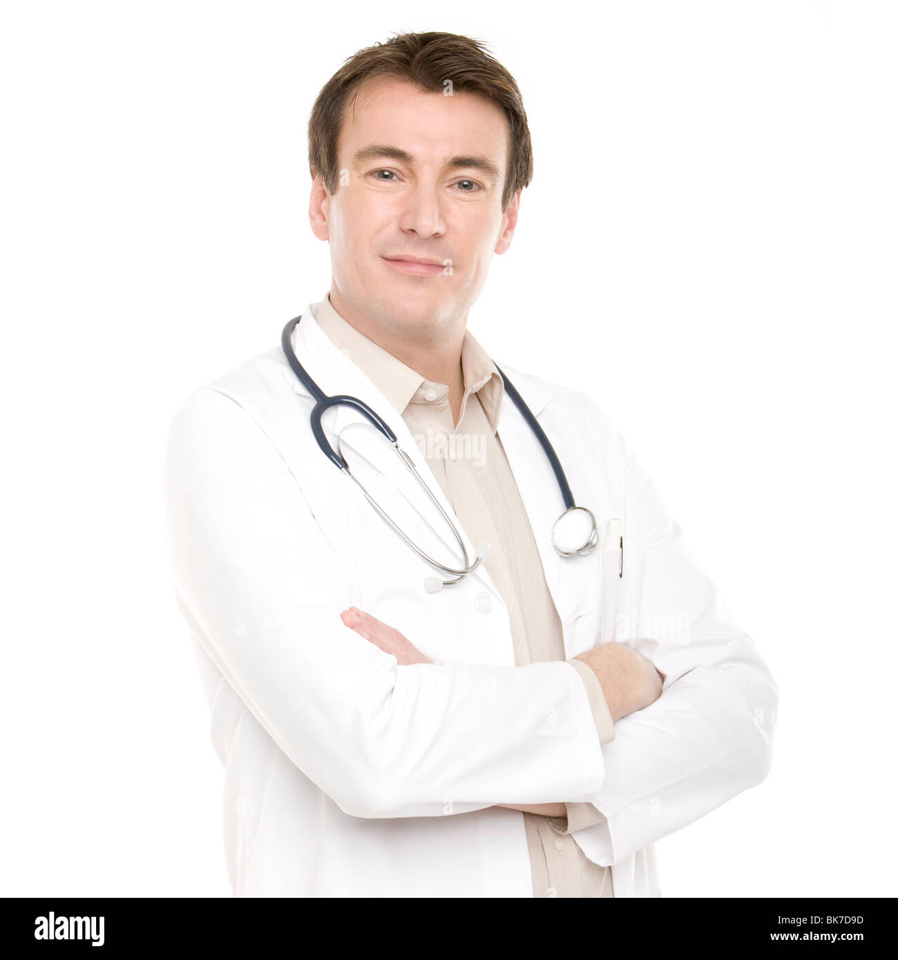 Man dark hair doctor Cut Out Stock Images & Pictures - Alamy