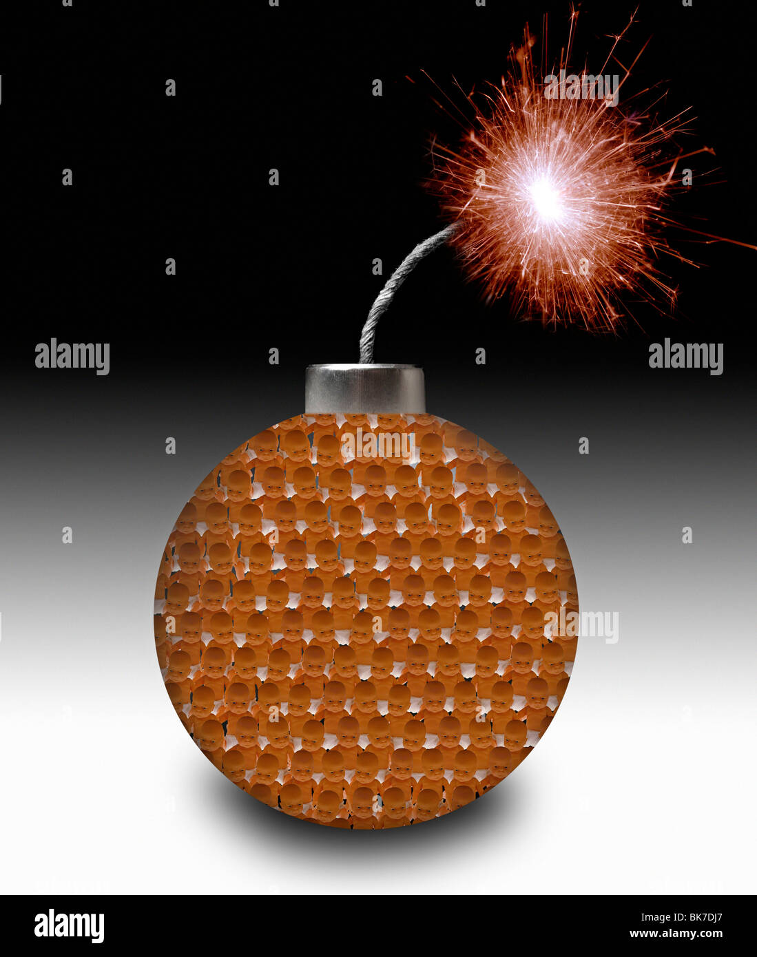 Population explosion, conceptual artwork Stock Photo - Alamy