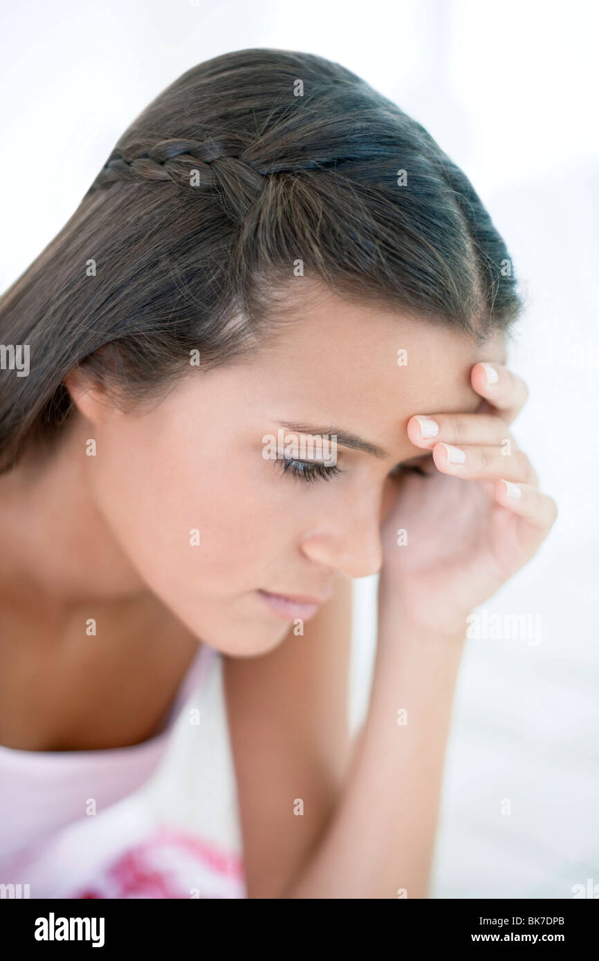 Depressed teenage girl Stock Photo - Alamy