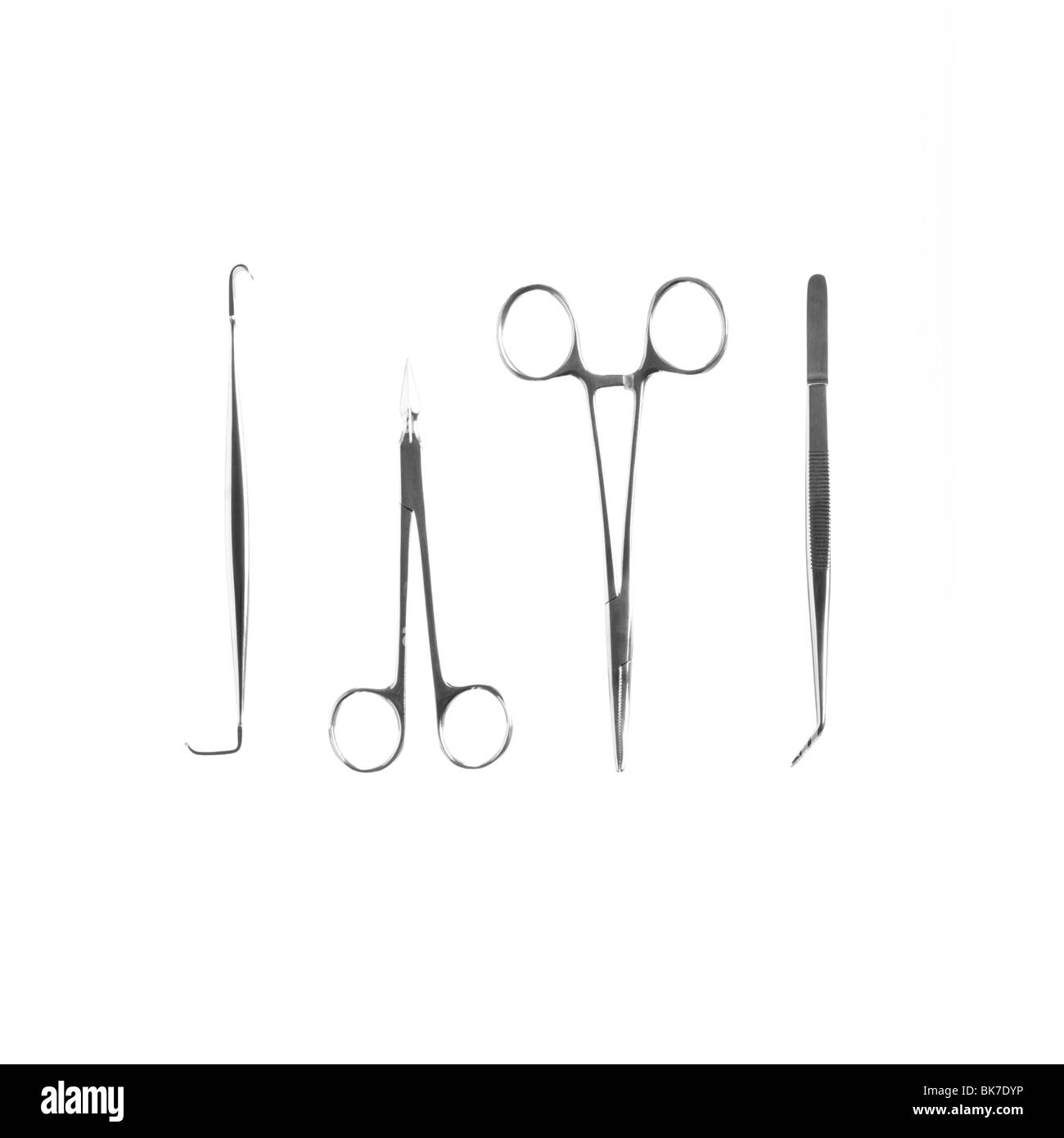Surgical forceps Black and White Stock Photos & Images - Alamy