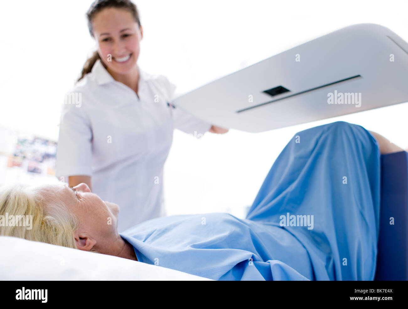 Bone density scan Stock Photo - Alamy
