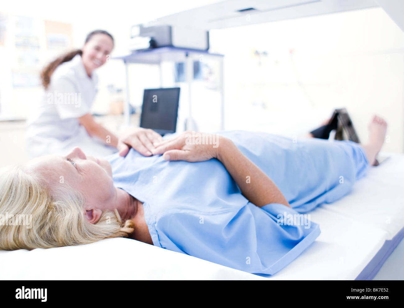 Bone density scan Stock Photo - Alamy