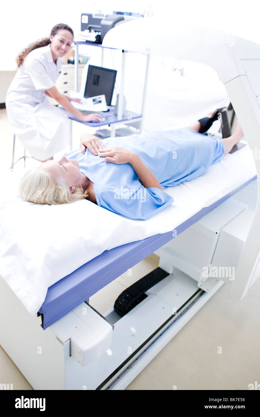 Bone density scan Stock Photo - Alamy