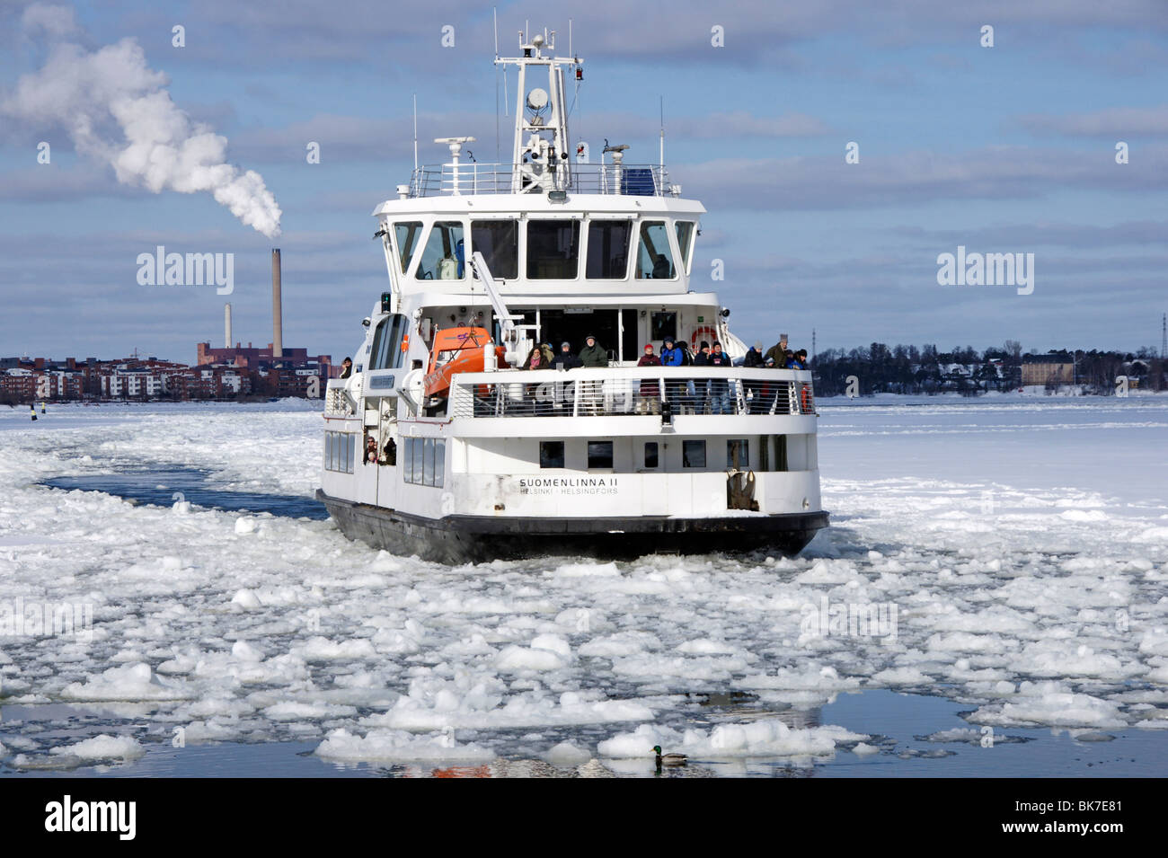 Passenger ferry Suomenlinna II arriving at Suomenlinna (Sveaborg) from ...