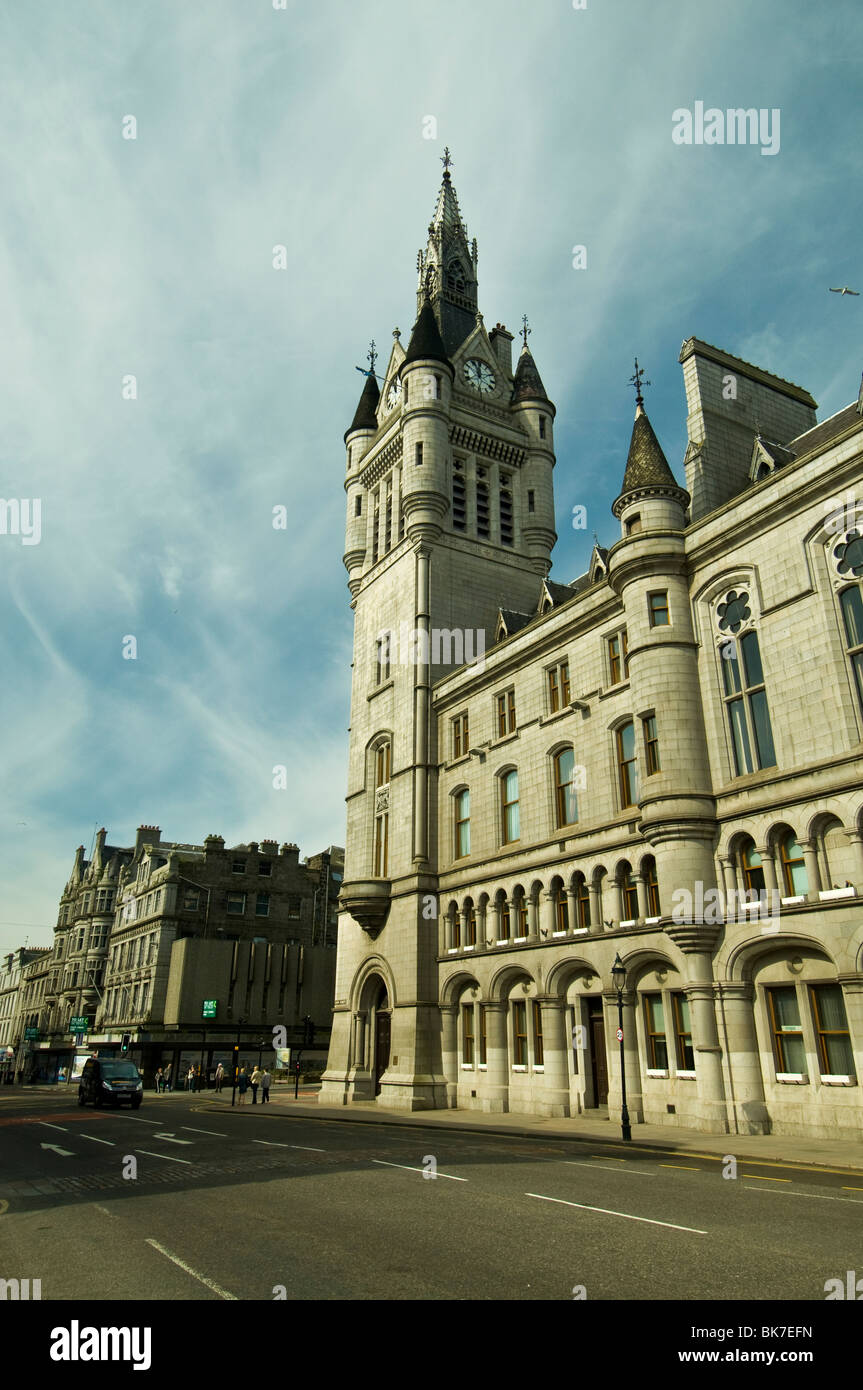 Aberdeen City's historic Victoriana Gothic style Town House. Grampian ...